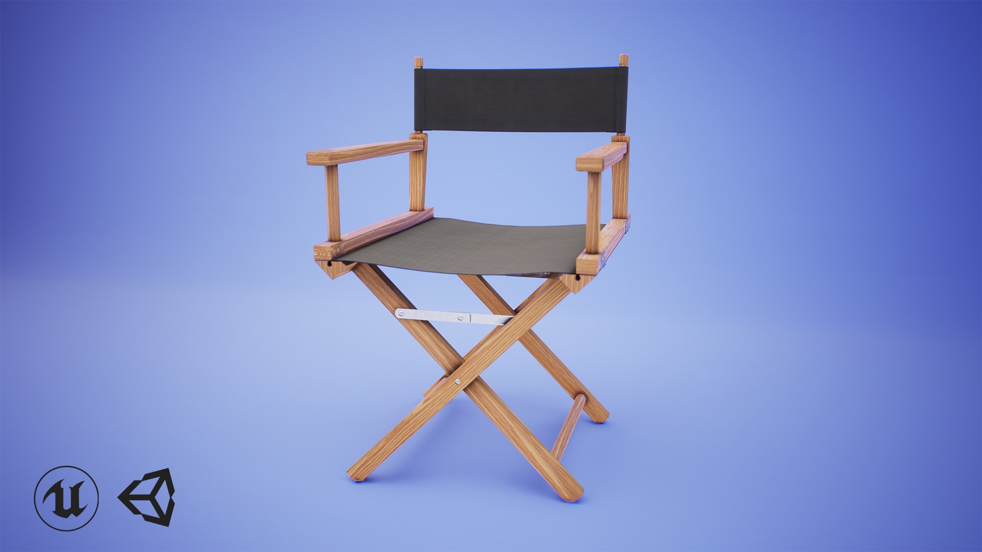 3D directors chair model - TurboSquid 1387256