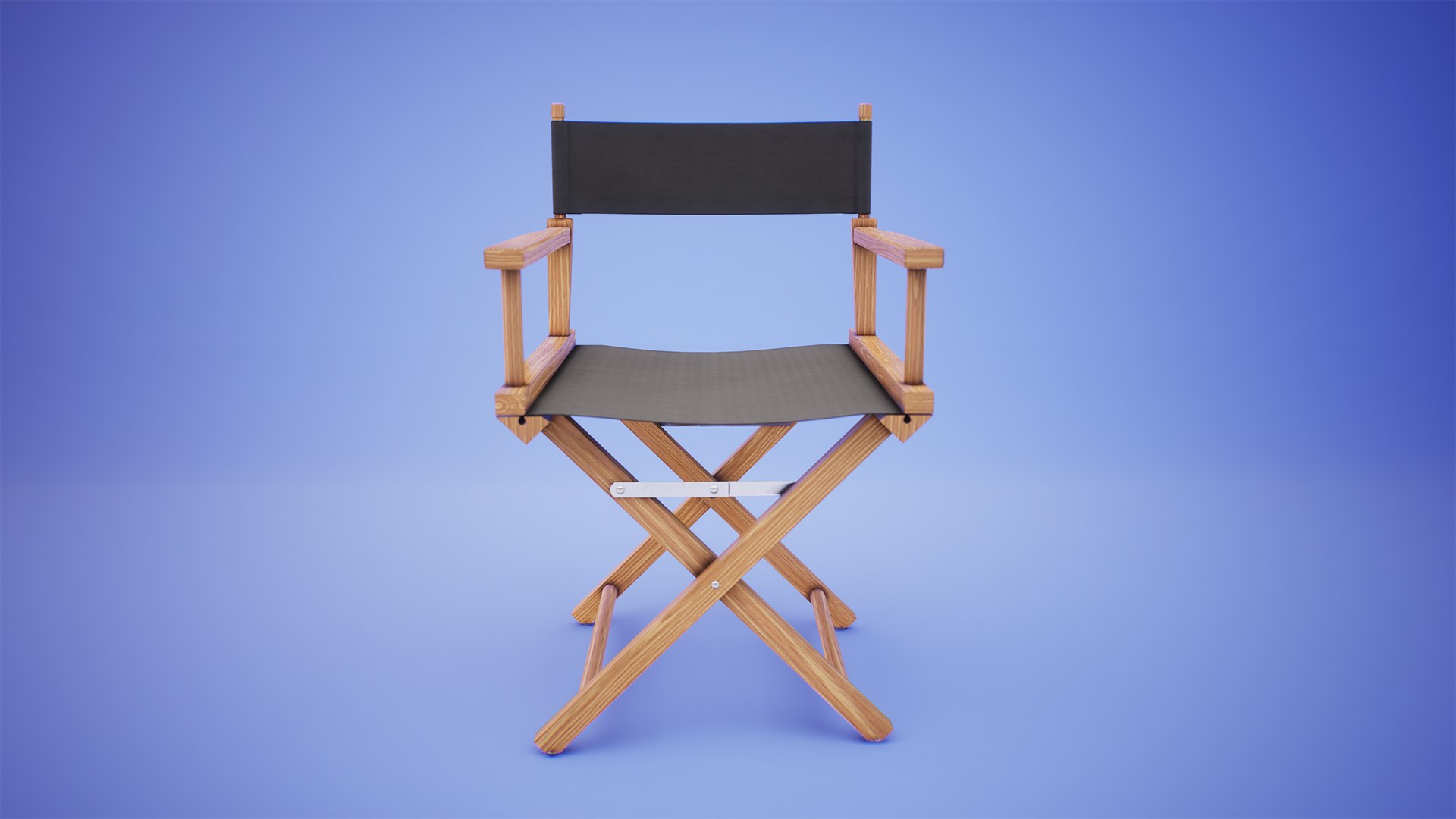 3D directors chair model - TurboSquid 1387256
