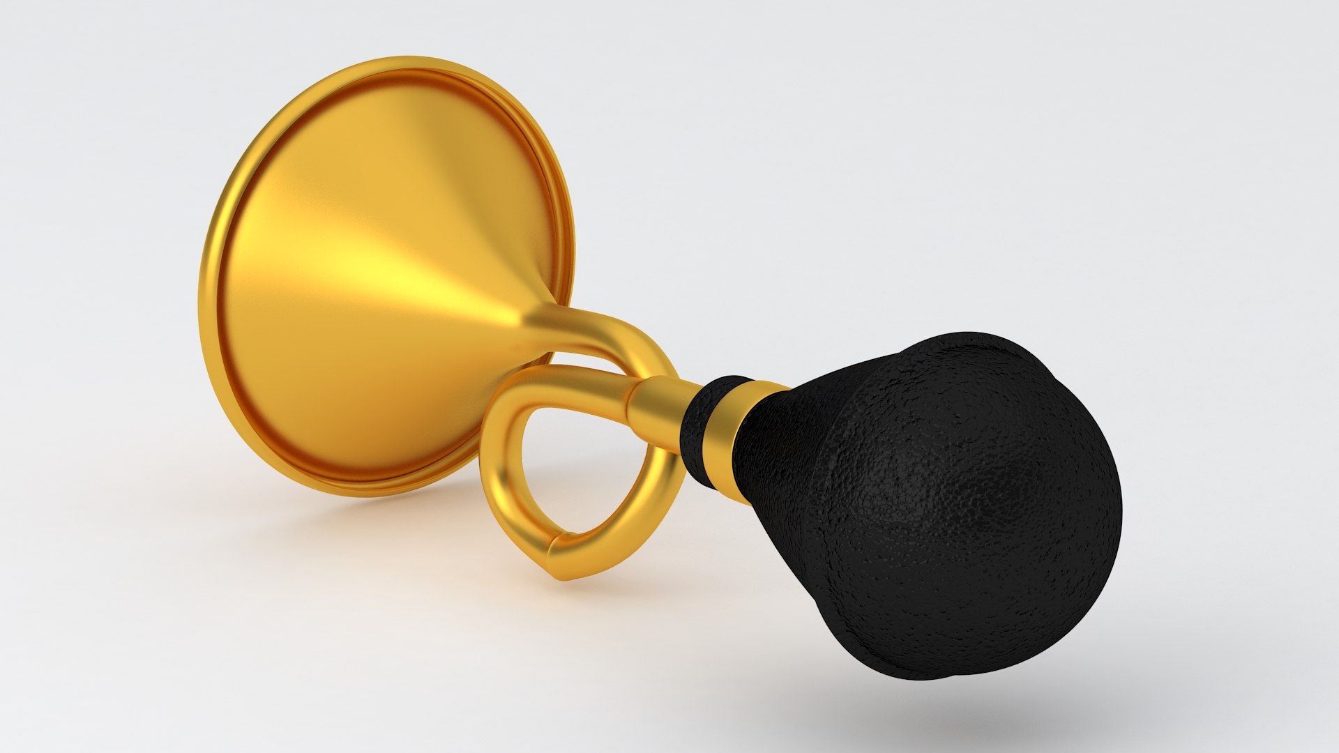 3D Vintage Vehicle Horn Gold 01 - TurboSquid 2377130