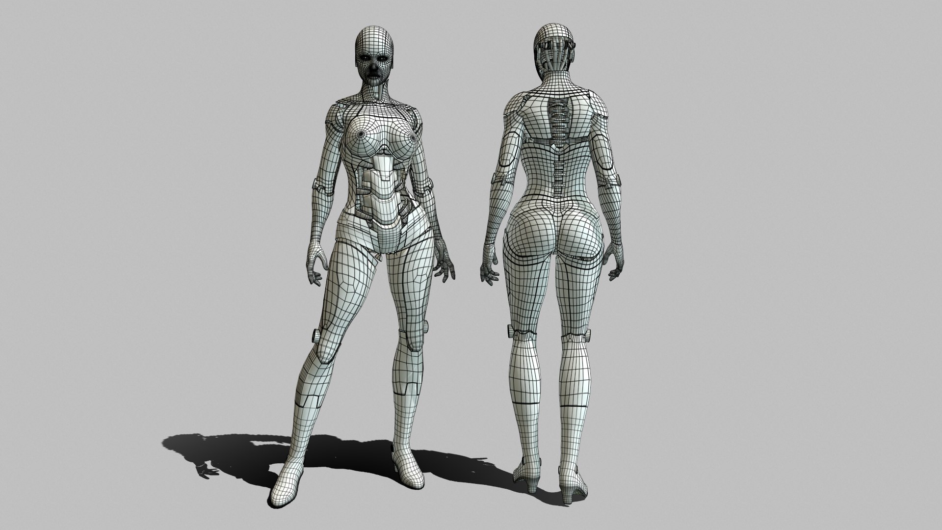 3D Android Girl - TurboSquid 2148558