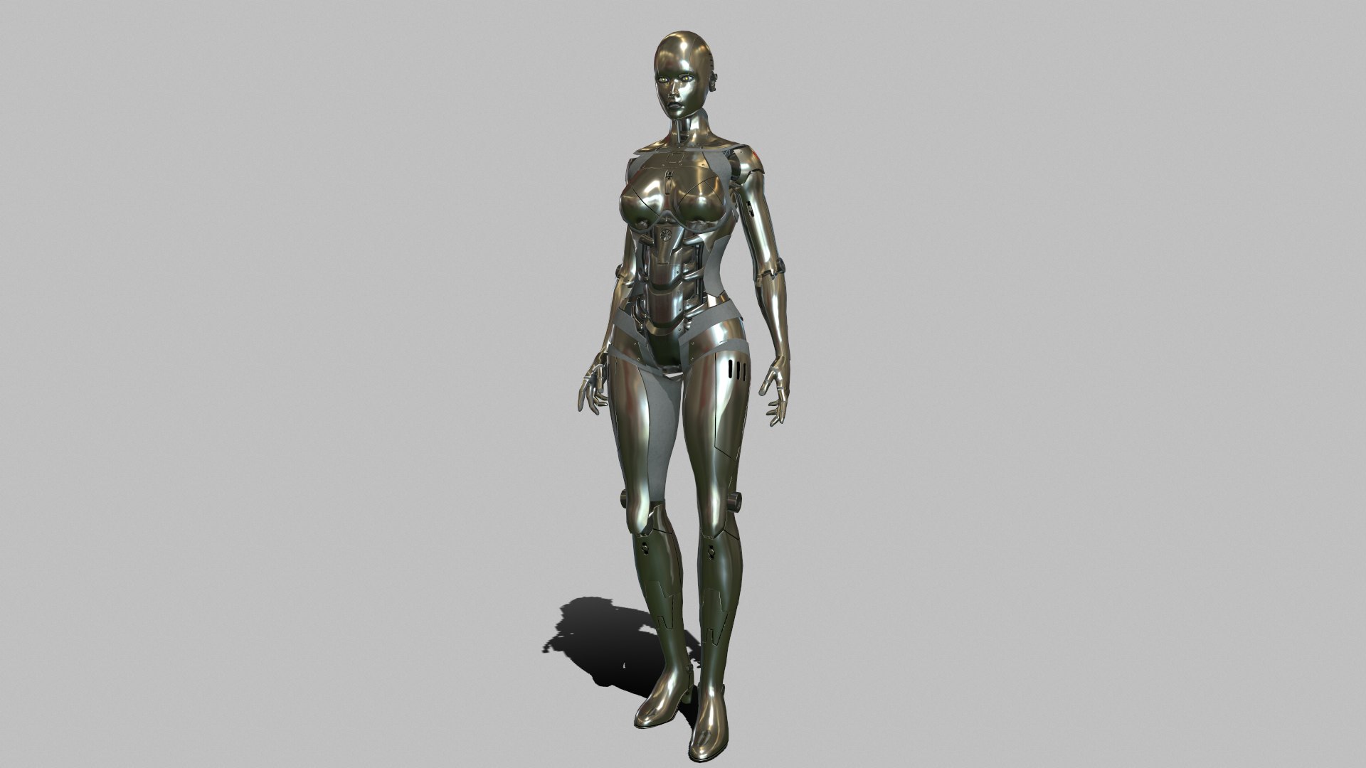 3d Android Girl Turbosquid 2148558 