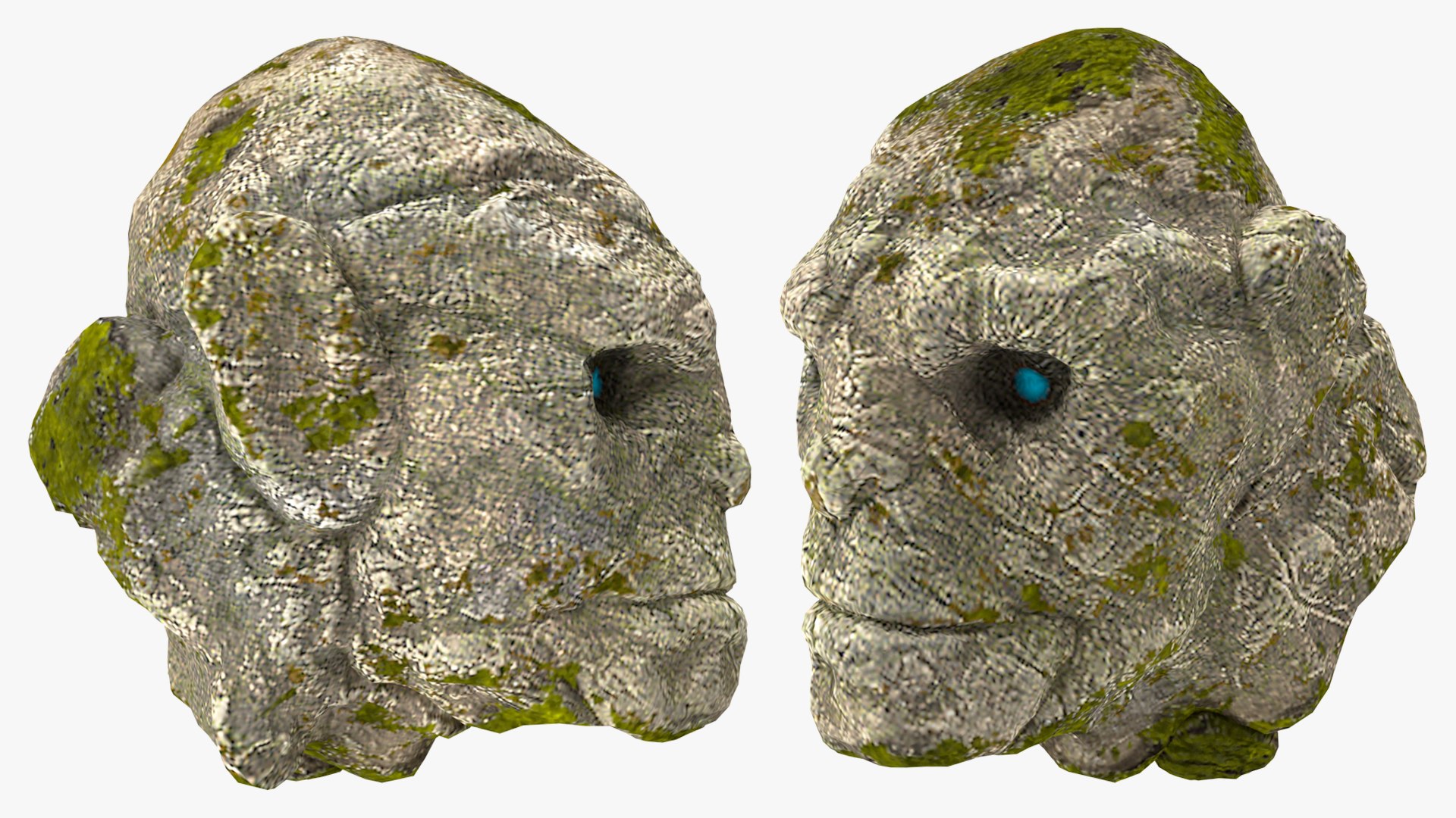 3D Model Head Of Stone Golem - TurboSquid 2031215