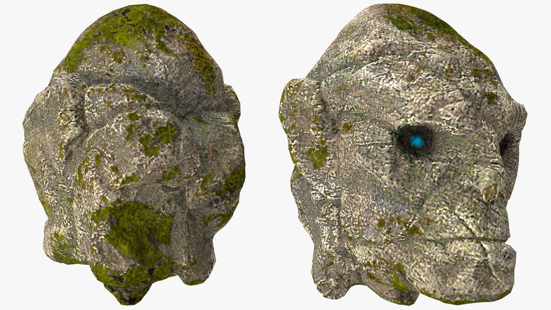 3D Model Head Of Stone Golem - TurboSquid 2031215