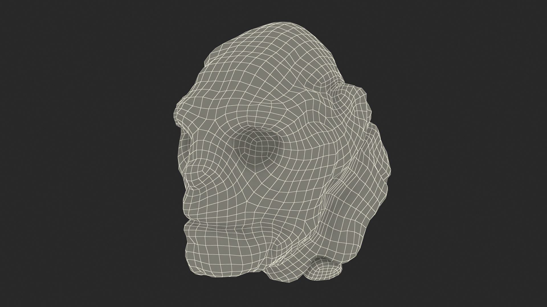 3D Model Head Of Stone Golem - TurboSquid 2031215