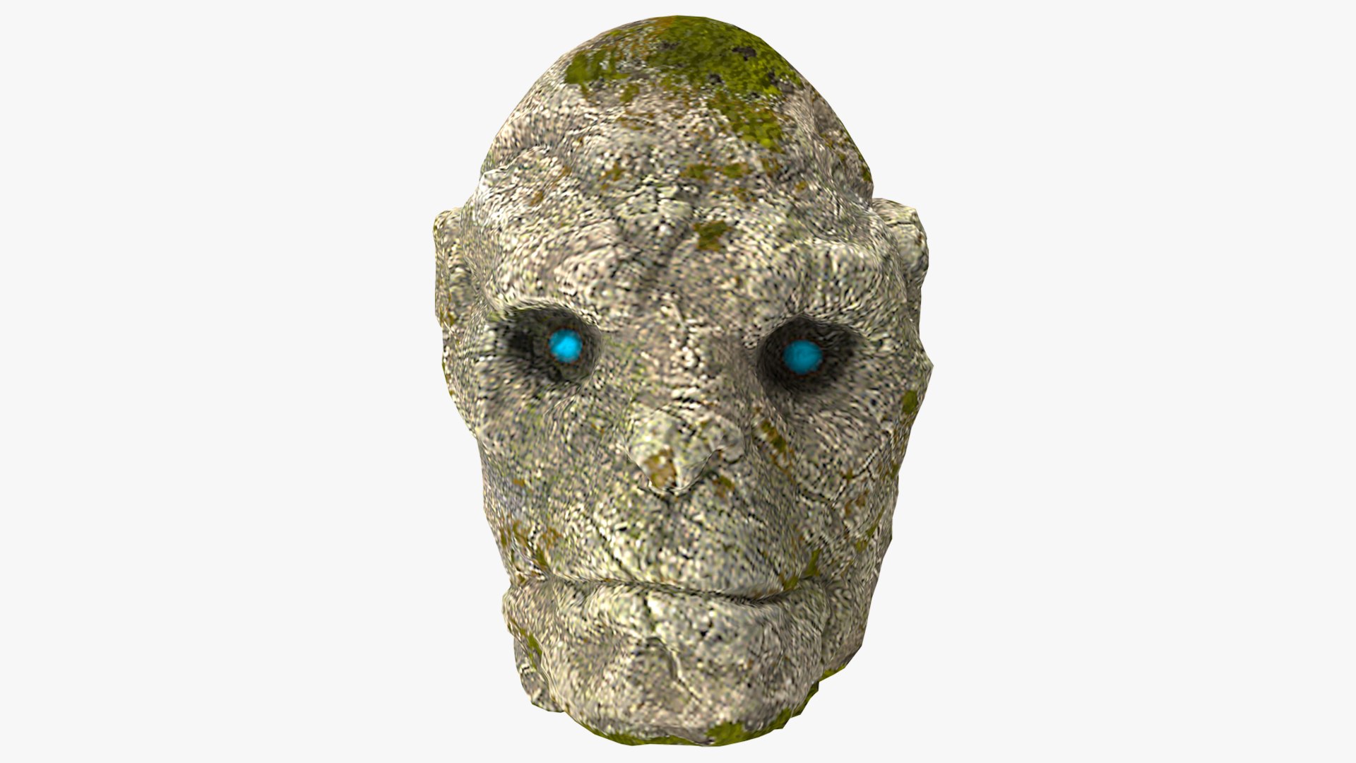 3D Model Head Of Stone Golem - TurboSquid 2031215