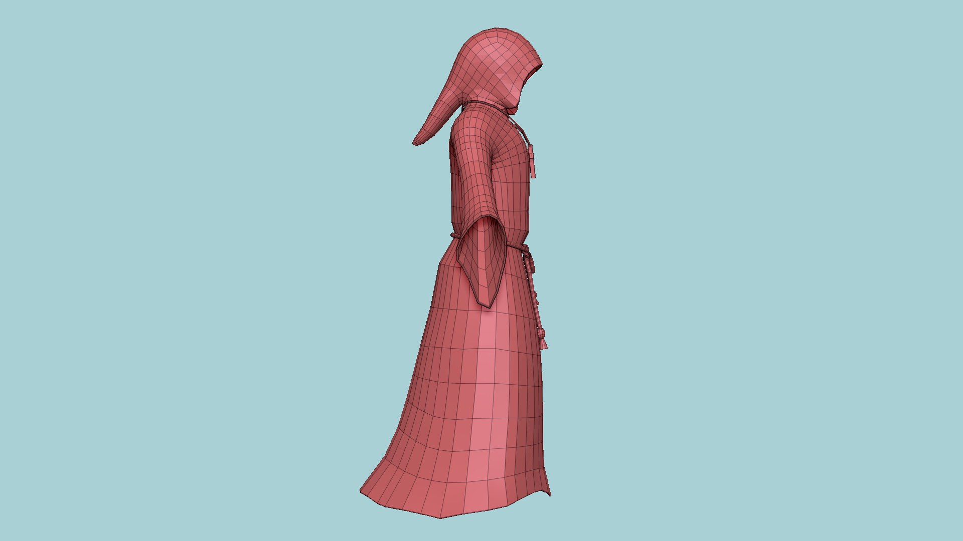 3D Model Priest Outfit A05 Black Silver - Character Clothing Design ...