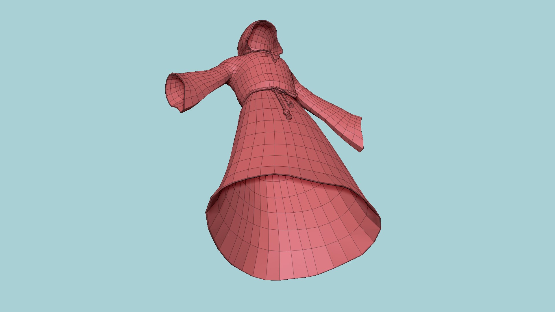 3D Model Priest Outfit A05 Black Silver - Character Clothing Design ...