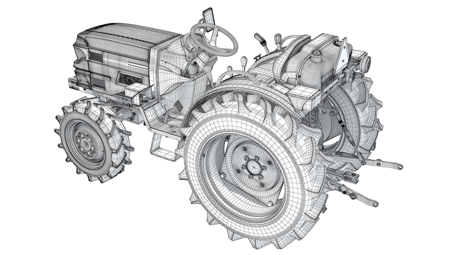 Farm Tractor 3D Model - TurboSquid 2034210