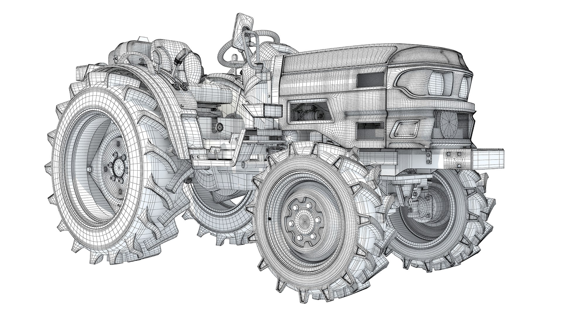 Farm Tractor 3D Model - TurboSquid 2034210