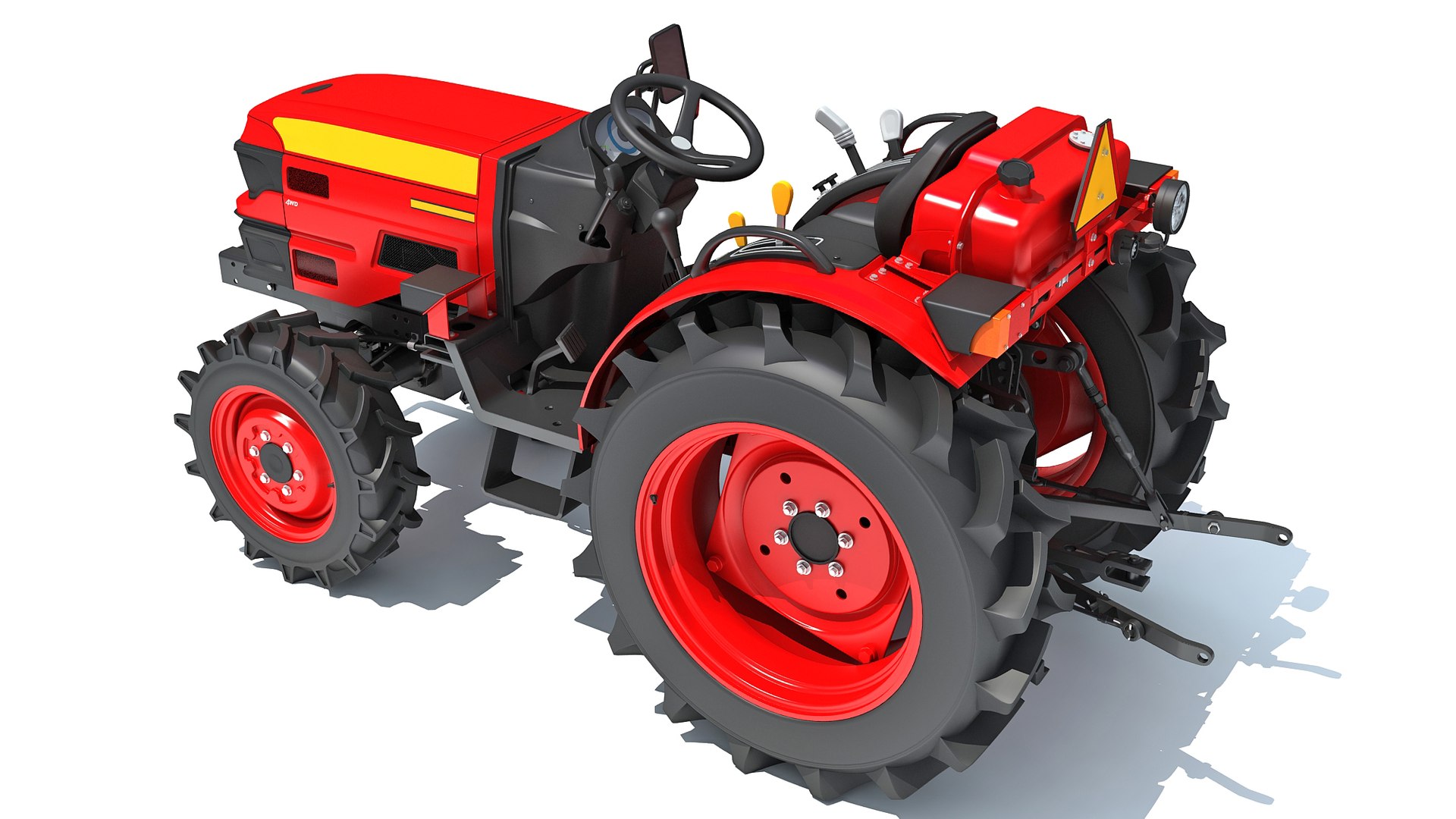 Farm Tractor 3D Model - TurboSquid 2034210