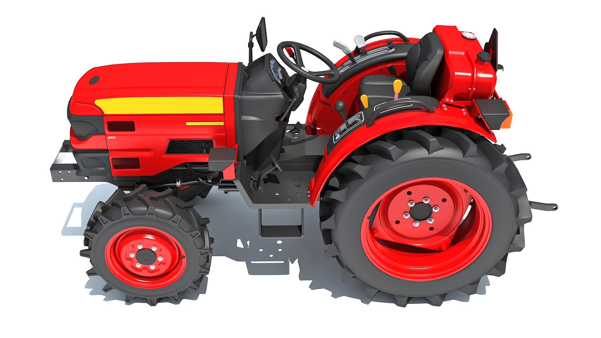 Farm Tractor 3D Model - TurboSquid 2034210