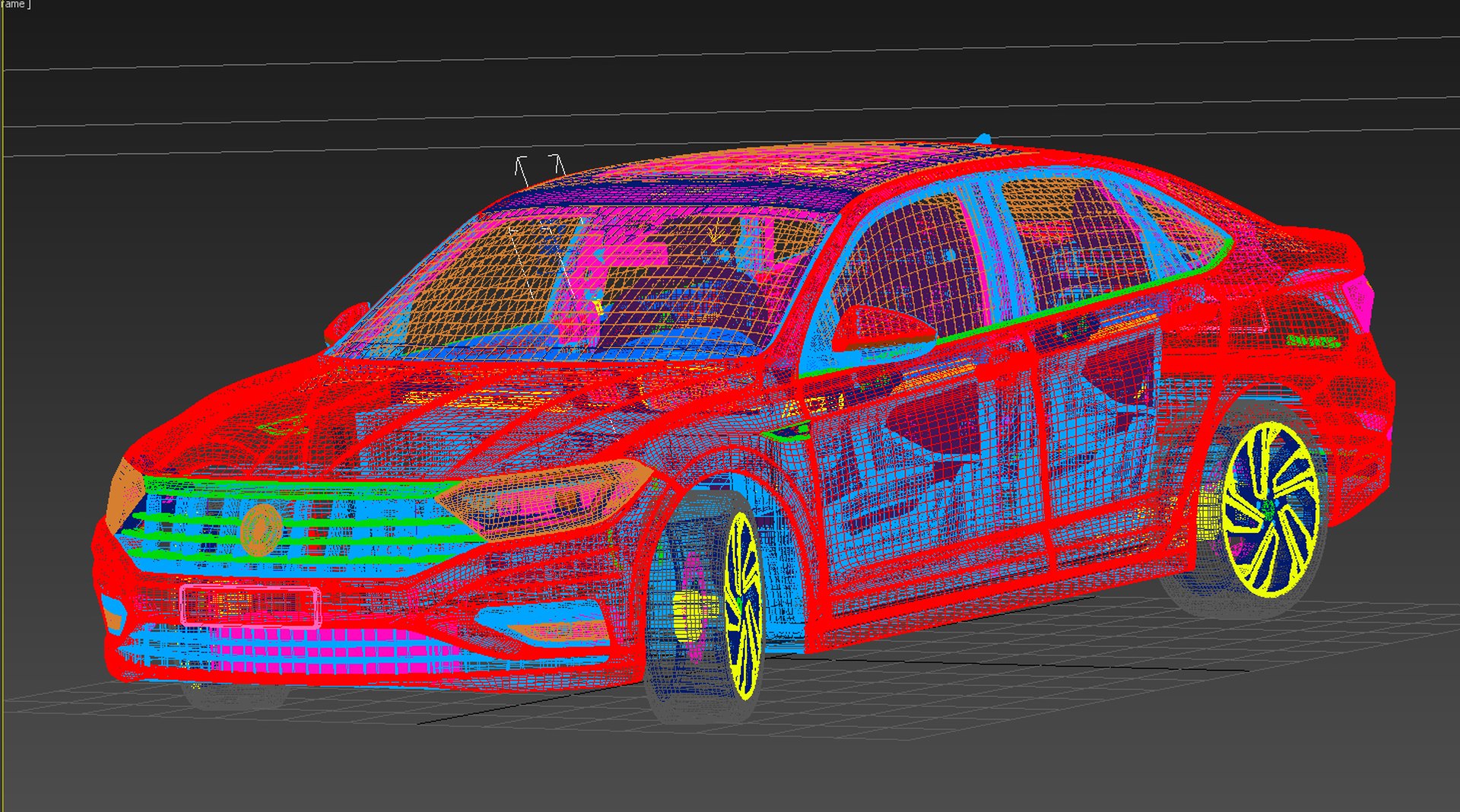 Jetta 2019 3D - TurboSquid 1336878
