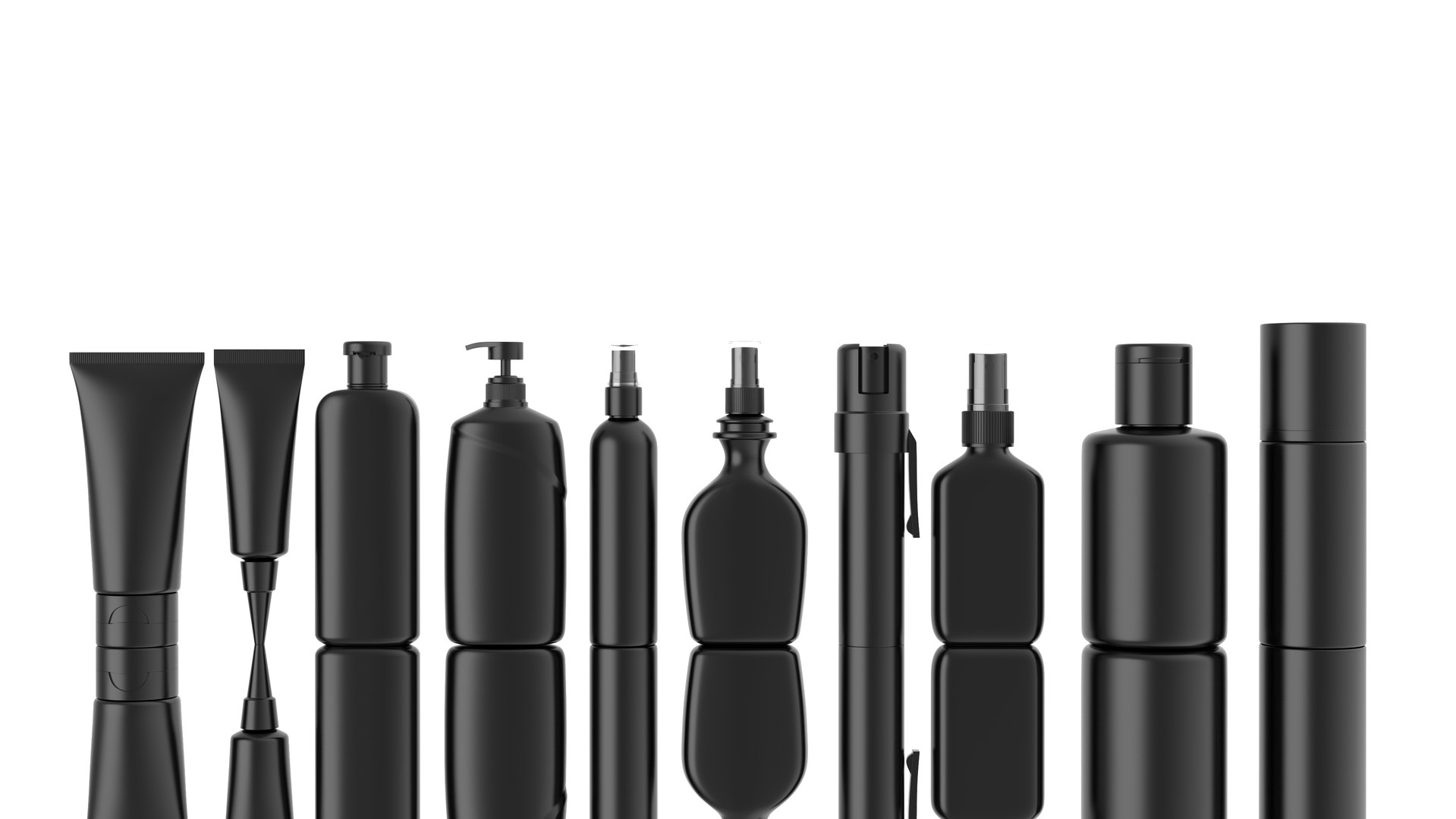 3D Cosmetic Containers 3d Models And Mockup Collection 3 Model ...