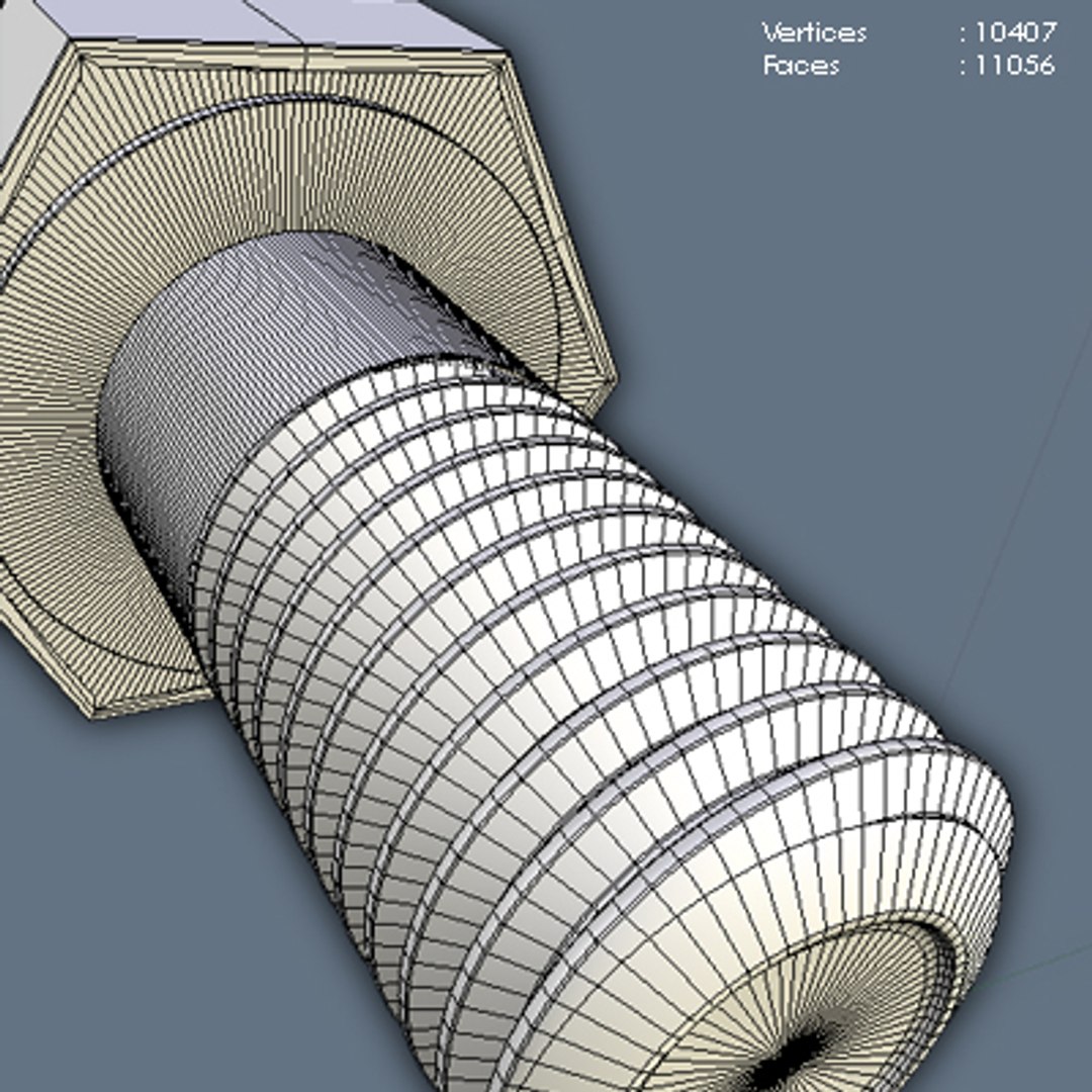Maya Precision Bolts Threads