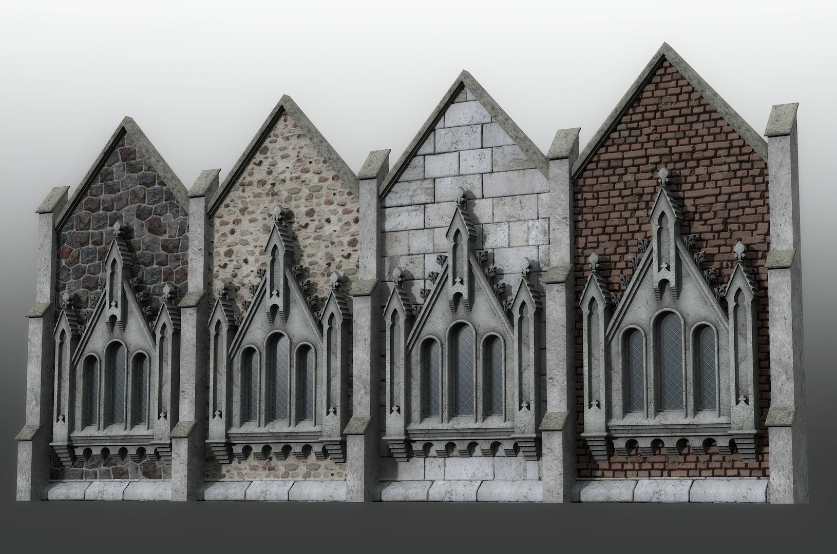 Gothic Window 08 Model - TurboSquid 1461227