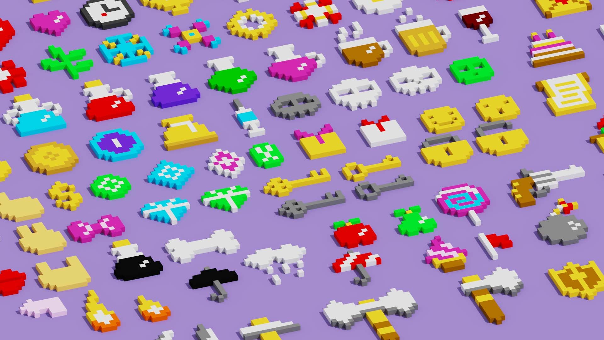 3D Game Ready Elements For Game Developers And Motion Designers Pixel ...