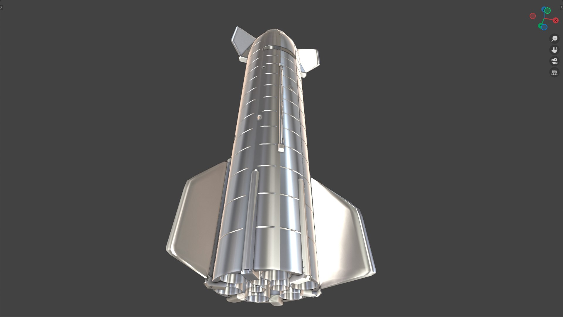 modelo 3d SpaceX Starship Rocket - TurboSquid 2041430