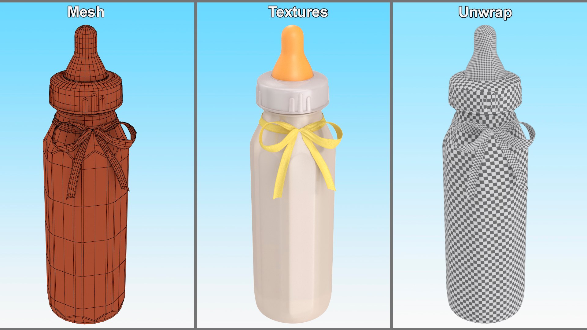 First Essentials Bottle 3D - TurboSquid 2136198
