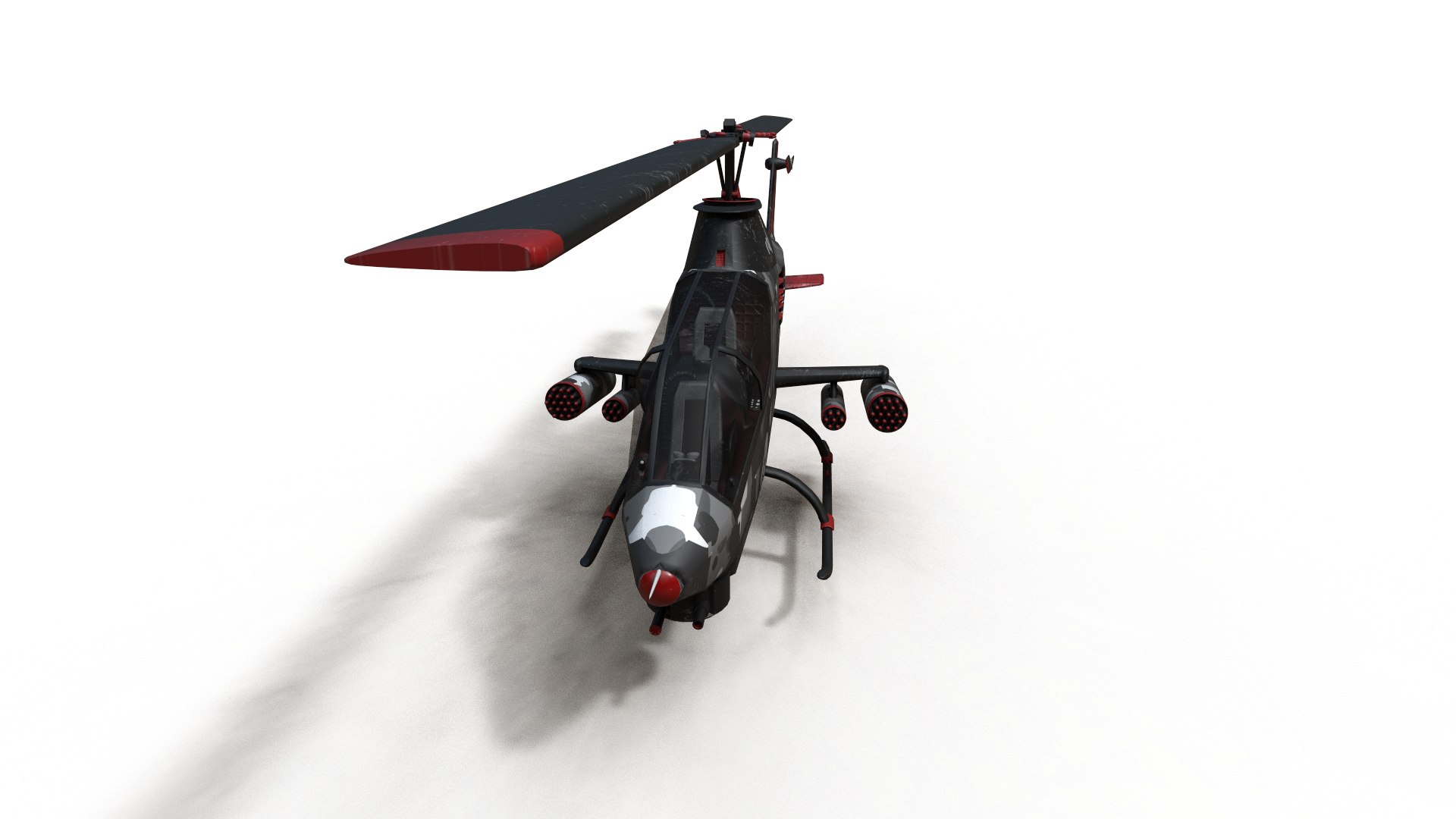 Low poly Attack Helicopter Army with 4K PBR Texture 3D model ...