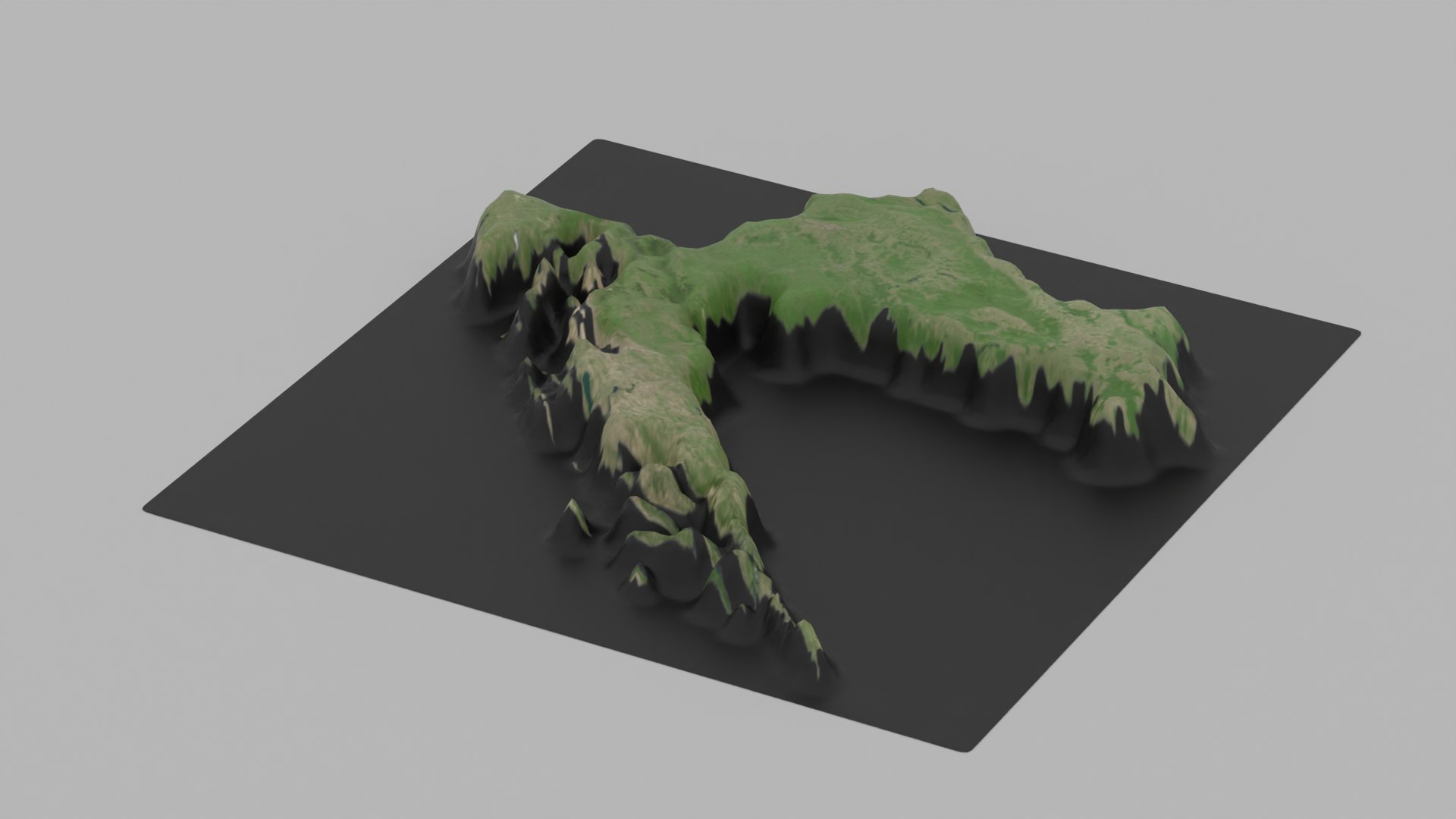 Croatia Map Country 3D Model - TurboSquid 2075781