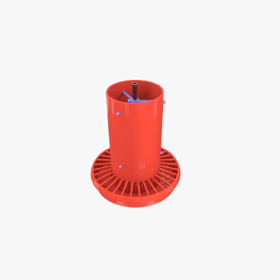 chicken feeder 3d model