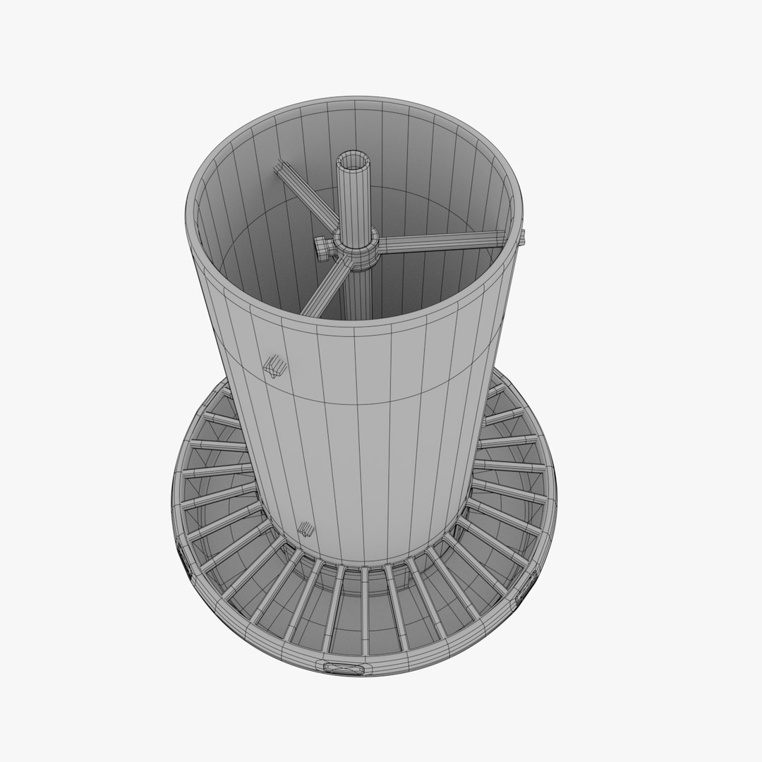 chicken feeder 3d model