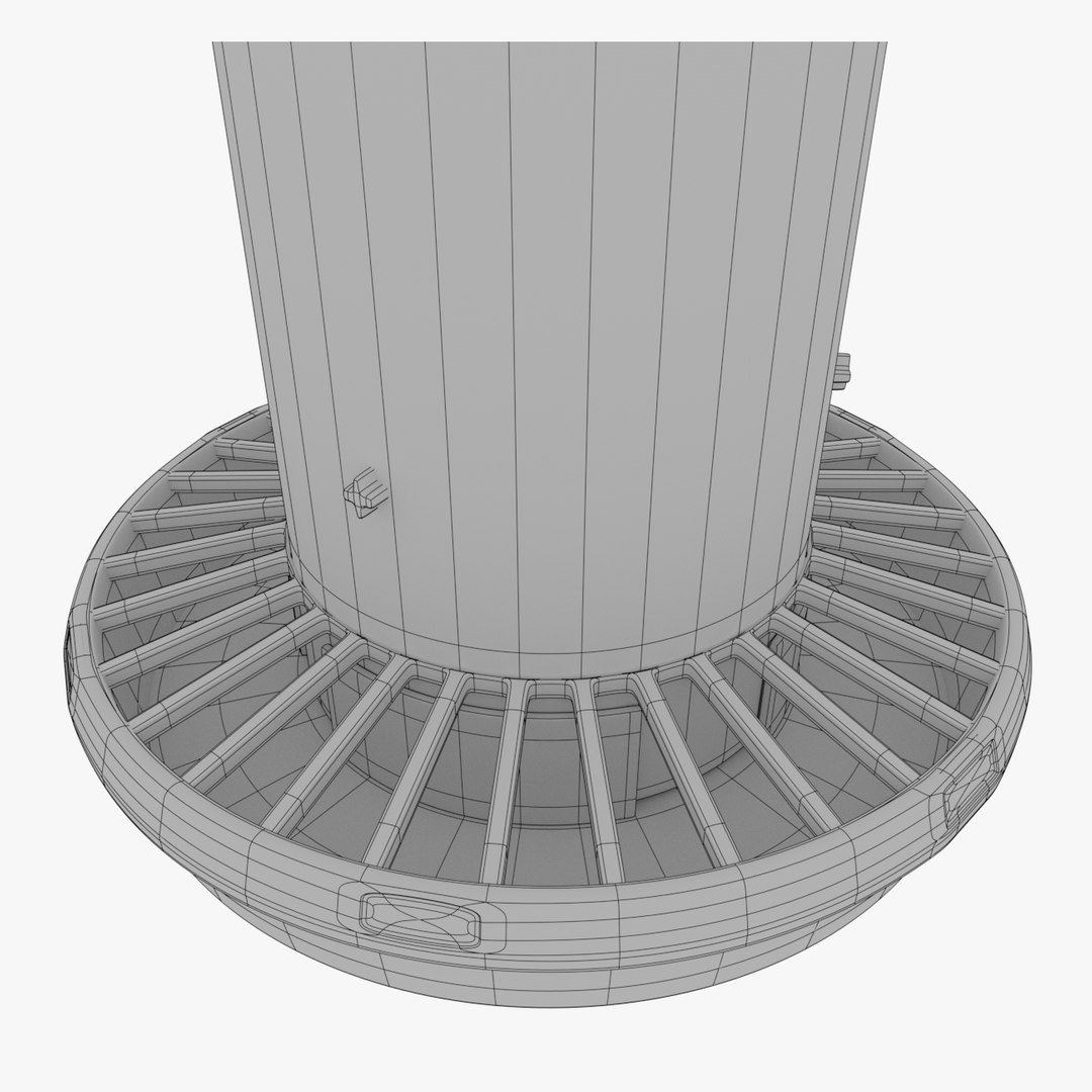 chicken feeder 3d model