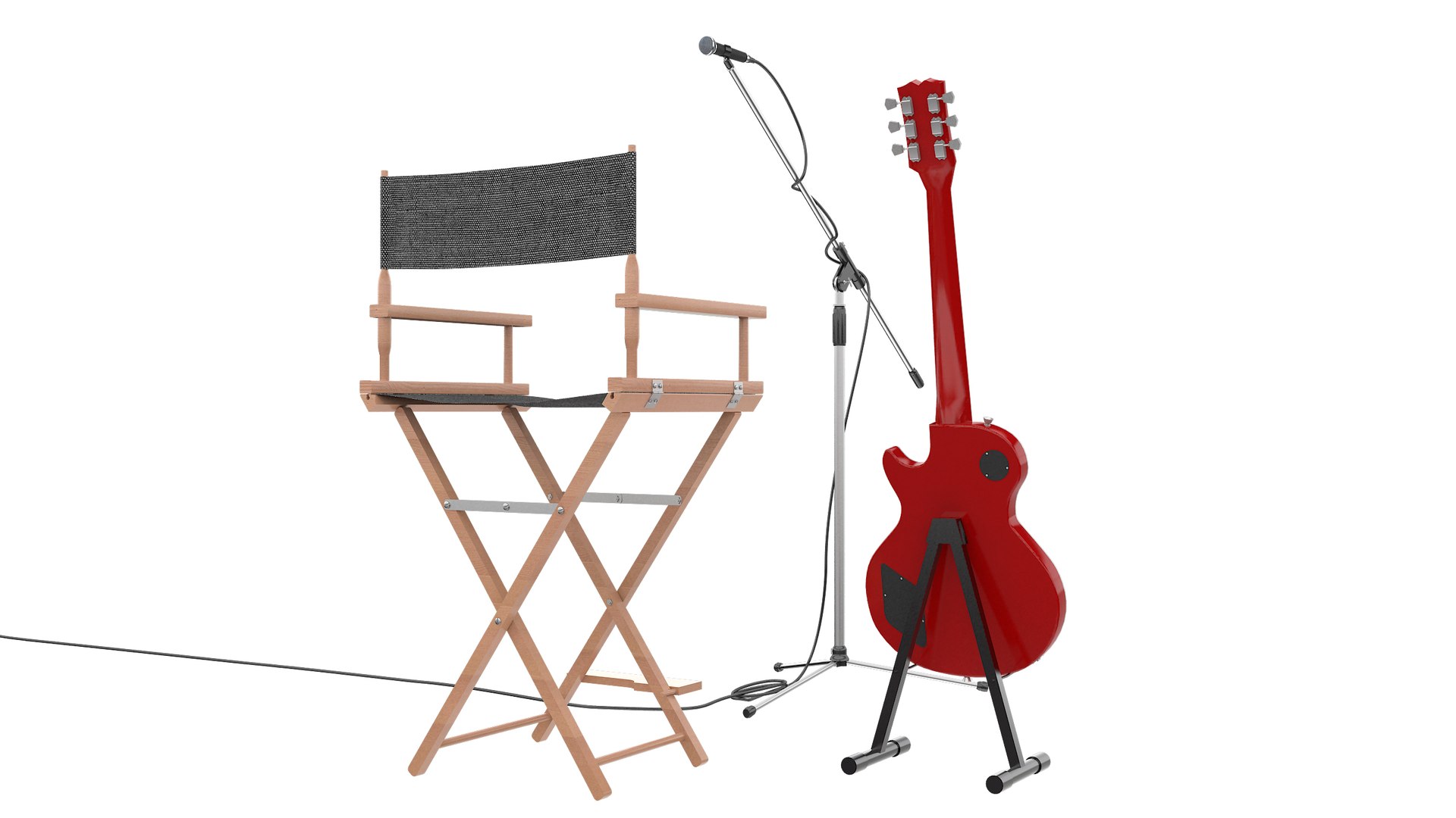 3D Model Guitar Stage Set - TurboSquid 1701766