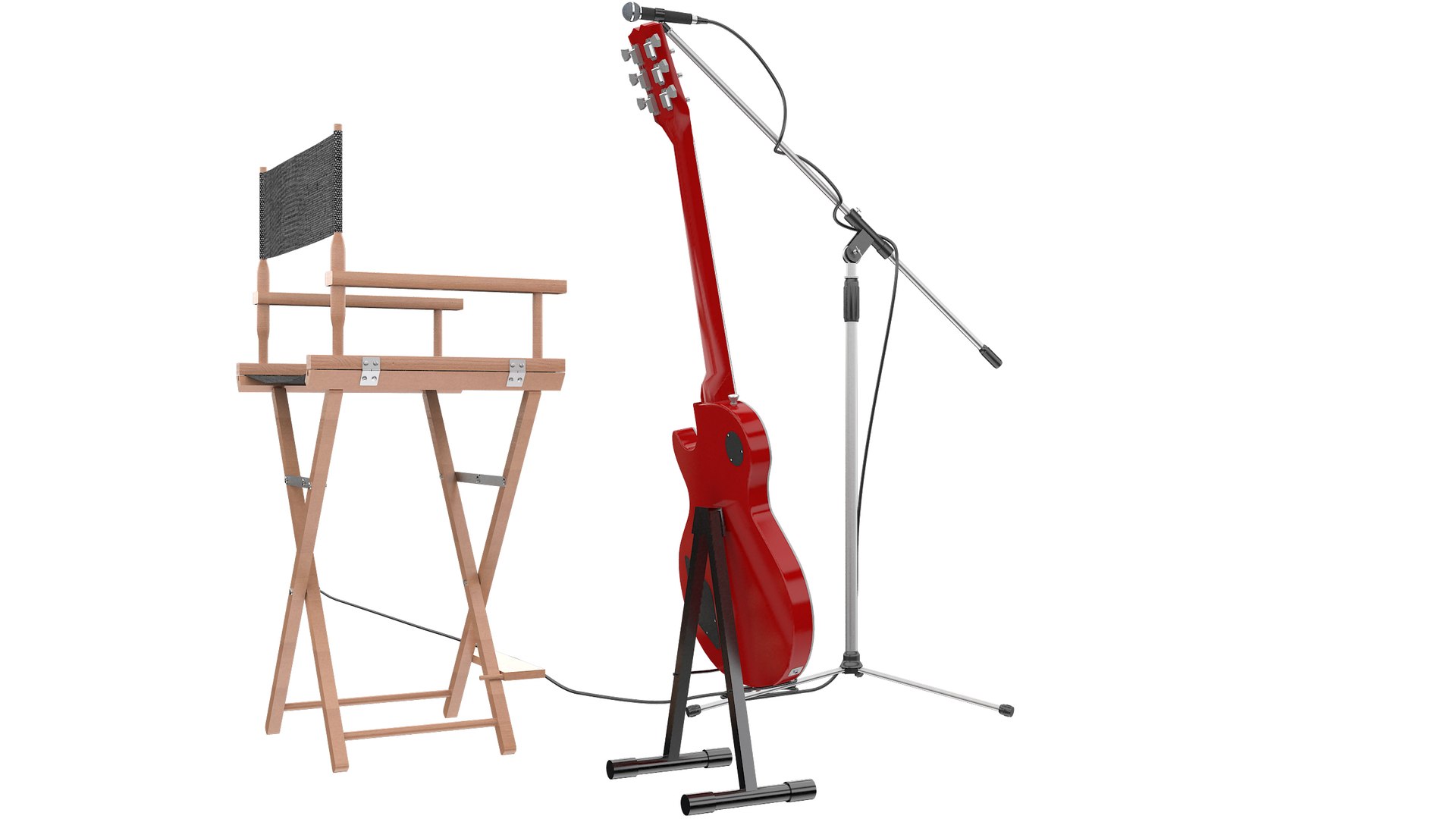 3D Model Guitar Stage Set - TurboSquid 1701766