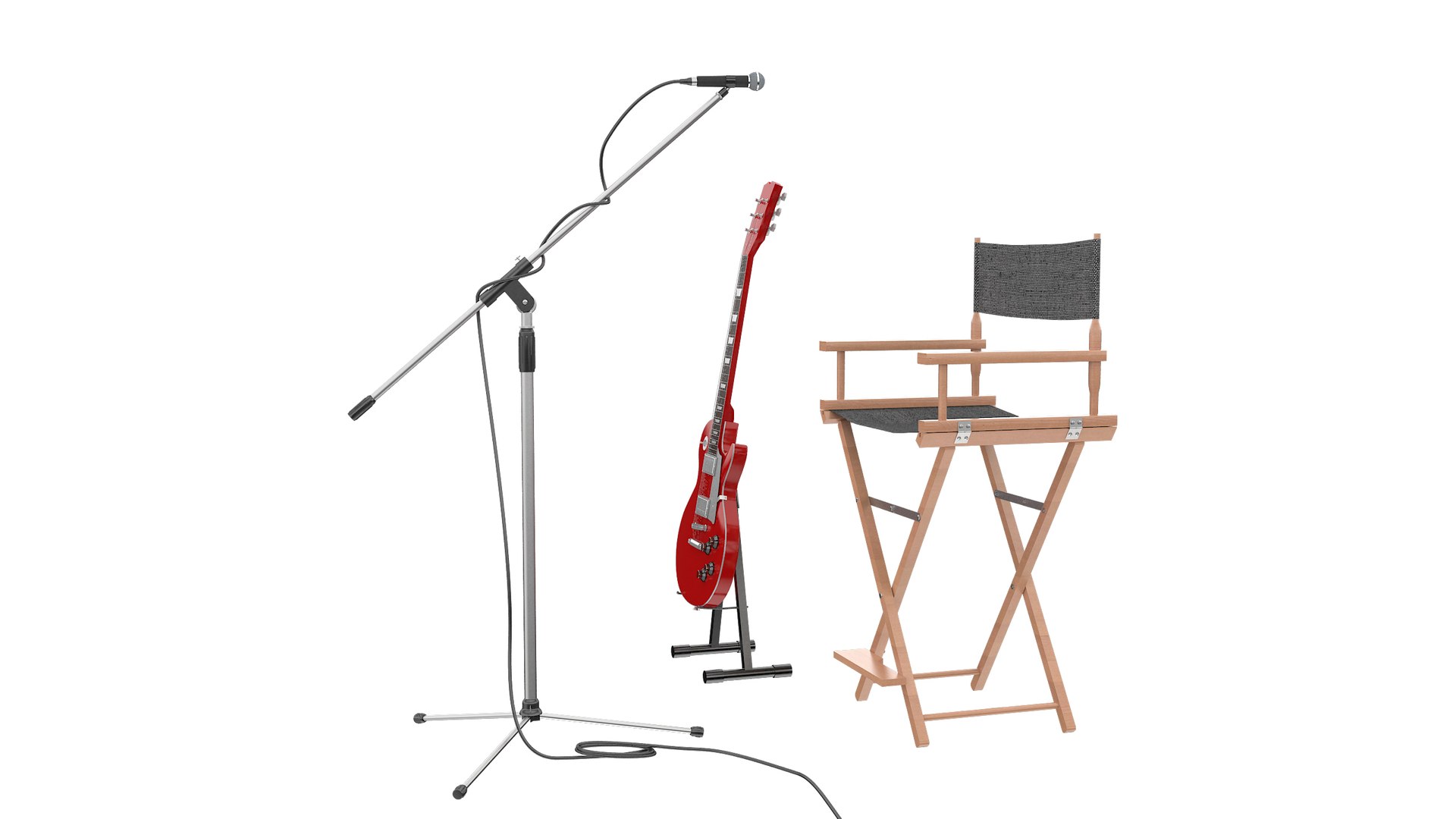 3D Model Guitar Stage Set - TurboSquid 1701766