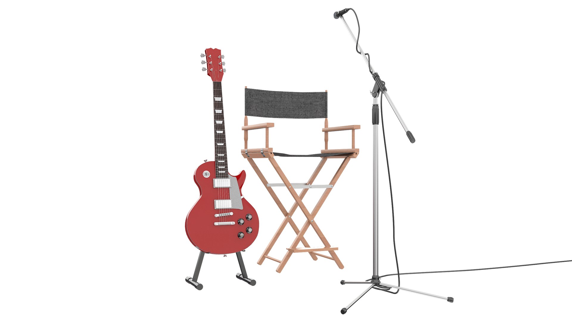 3D Model Guitar Stage Set - TurboSquid 1701766