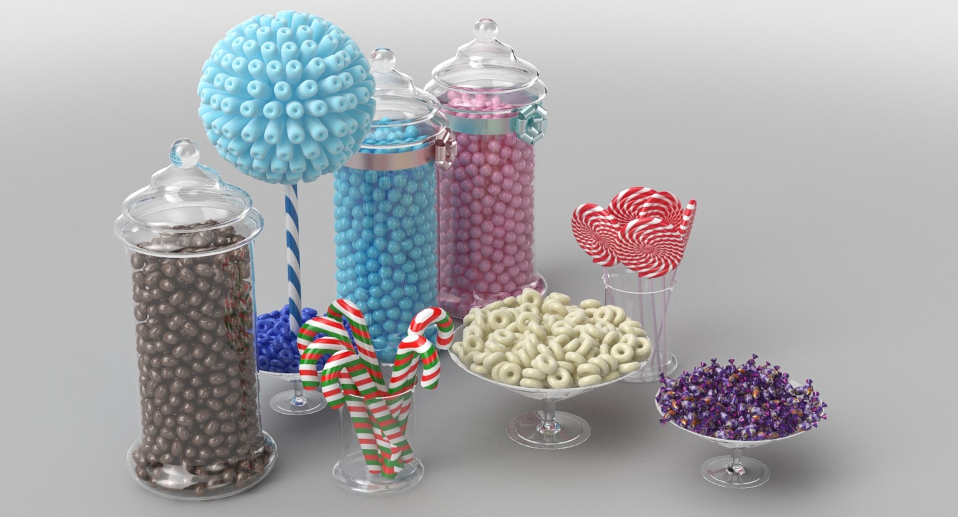 Candy Modeled 3D Model - TurboSquid 1279005
