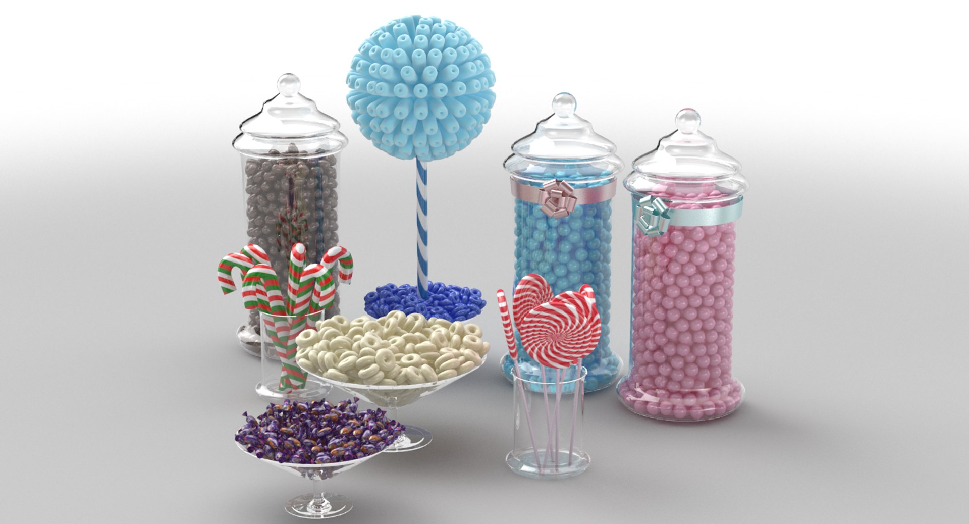 Candy Modeled 3D Model - TurboSquid 1279005