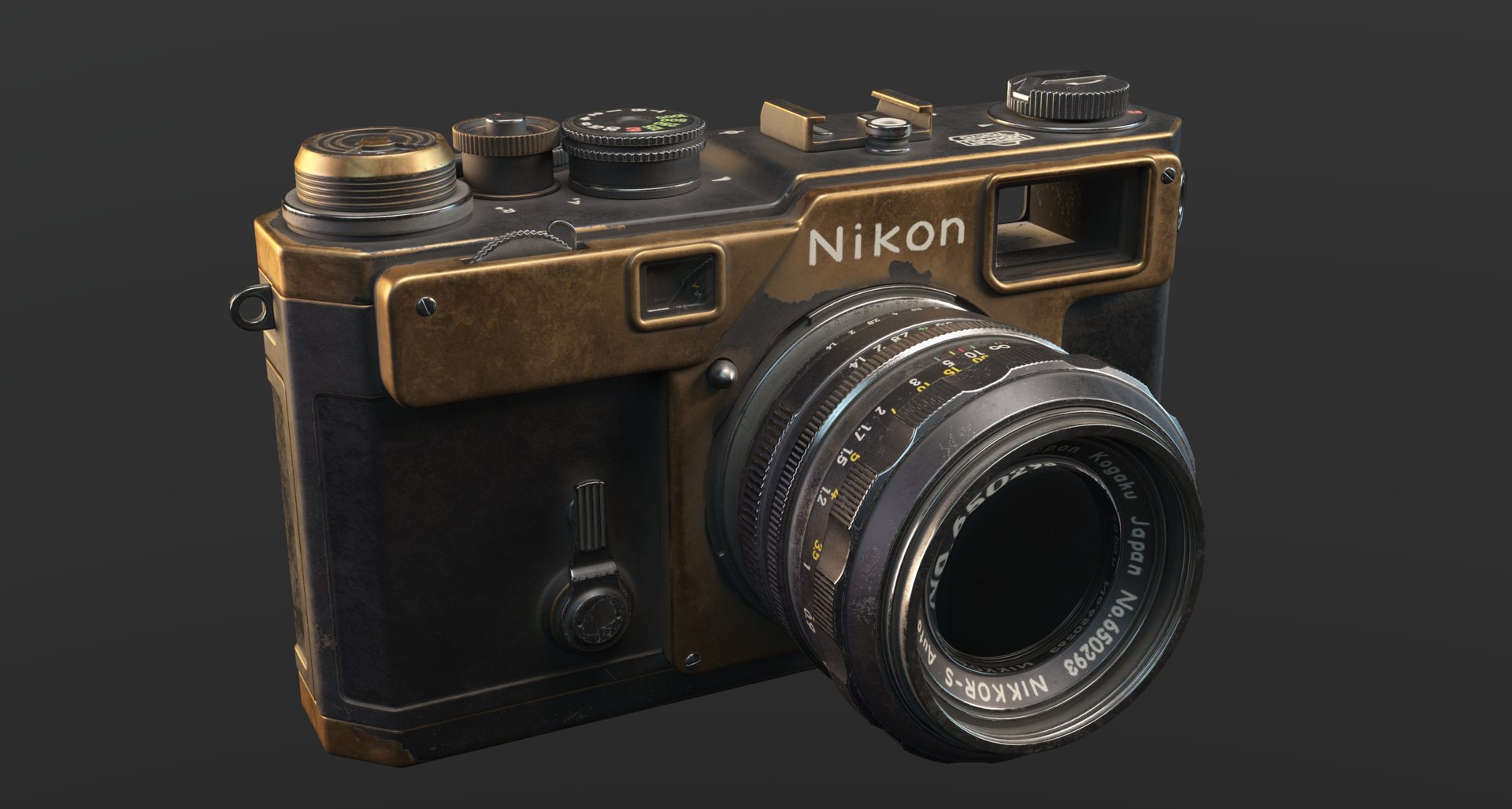 3D Nikon S3 Vintage - TurboSquid 2286664