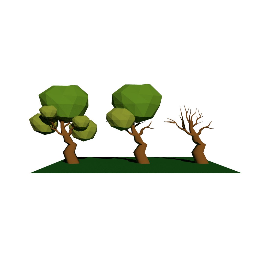 Low-Poly Stylized Tree Pack 3D Model - TurboSquid 2375709