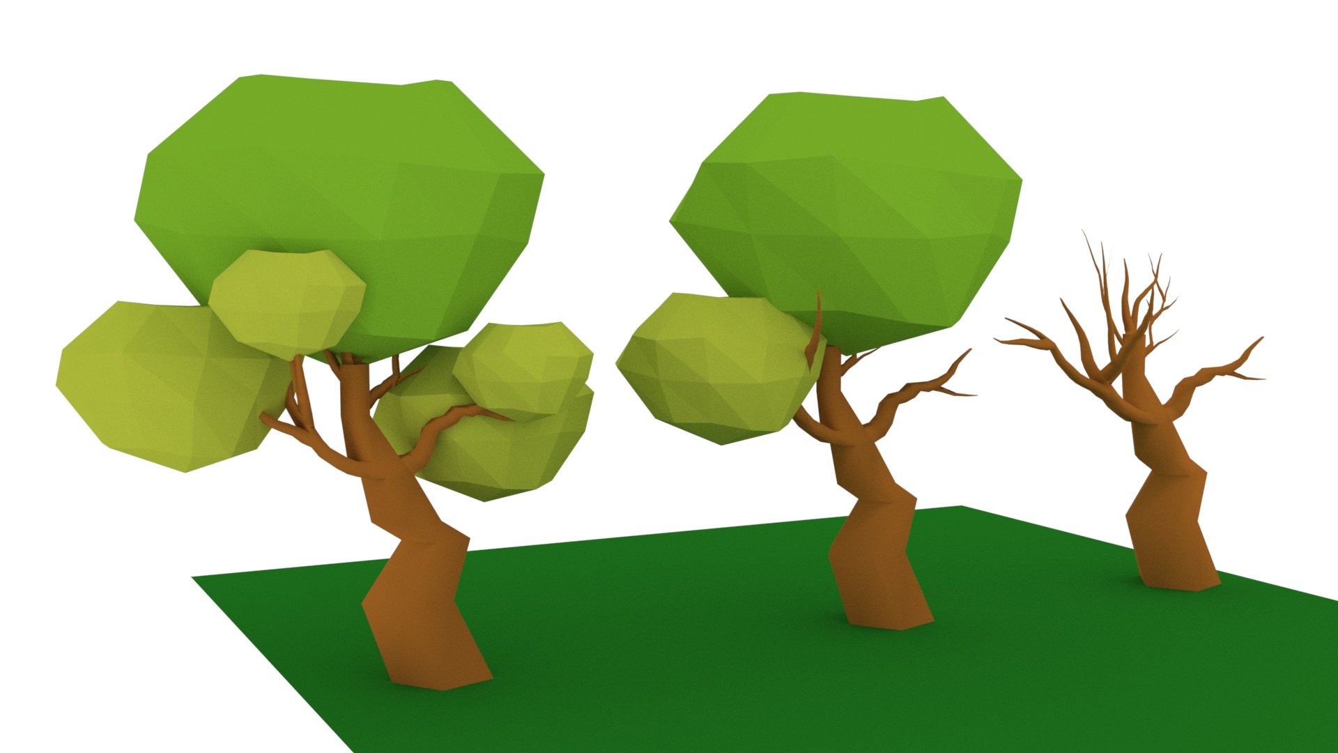 Low-Poly Stylized Tree Pack 3D Model - TurboSquid 2375709