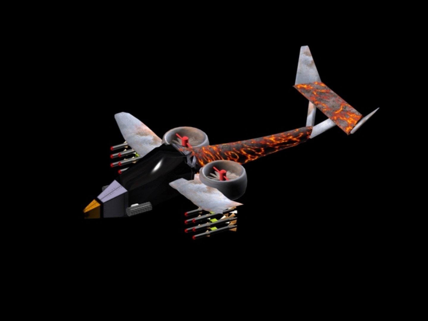 Orca Helicopter Plane 3d Model