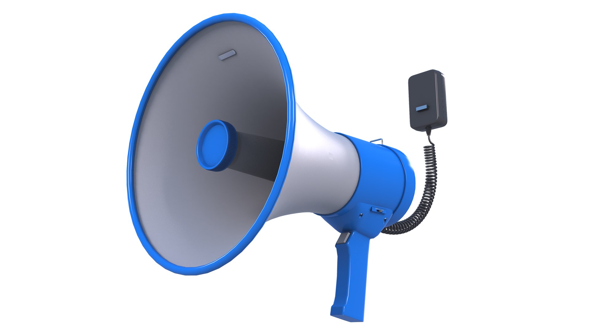 Megaphone - Blue 3D - TurboSquid 1921828