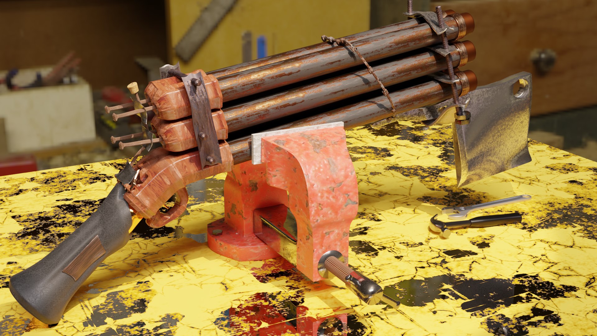 Post Apocalyptic Sawn-off Shotgun 3D Model - TurboSquid 1743163