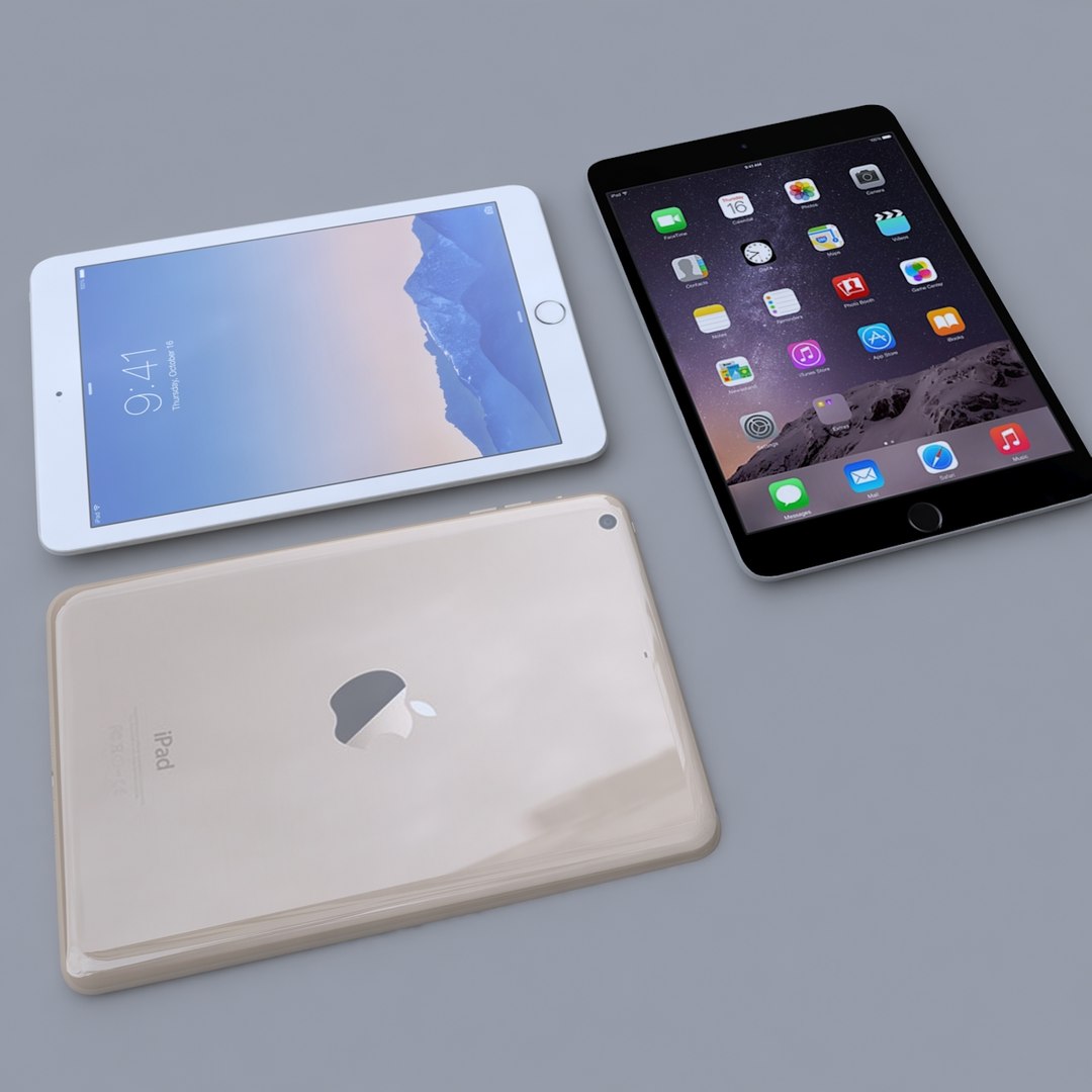 3d Apple Ipad Mini 3