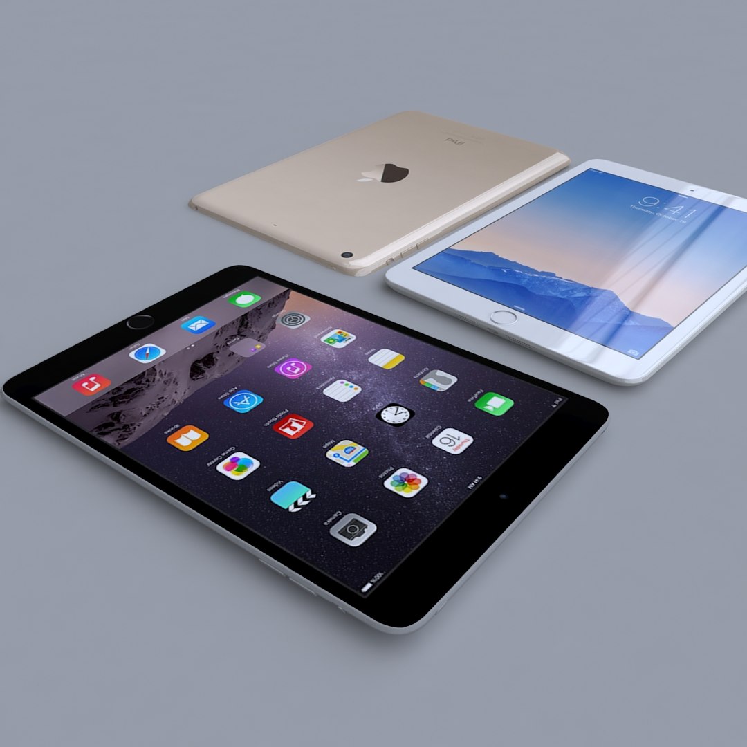3d Apple Ipad Mini 3