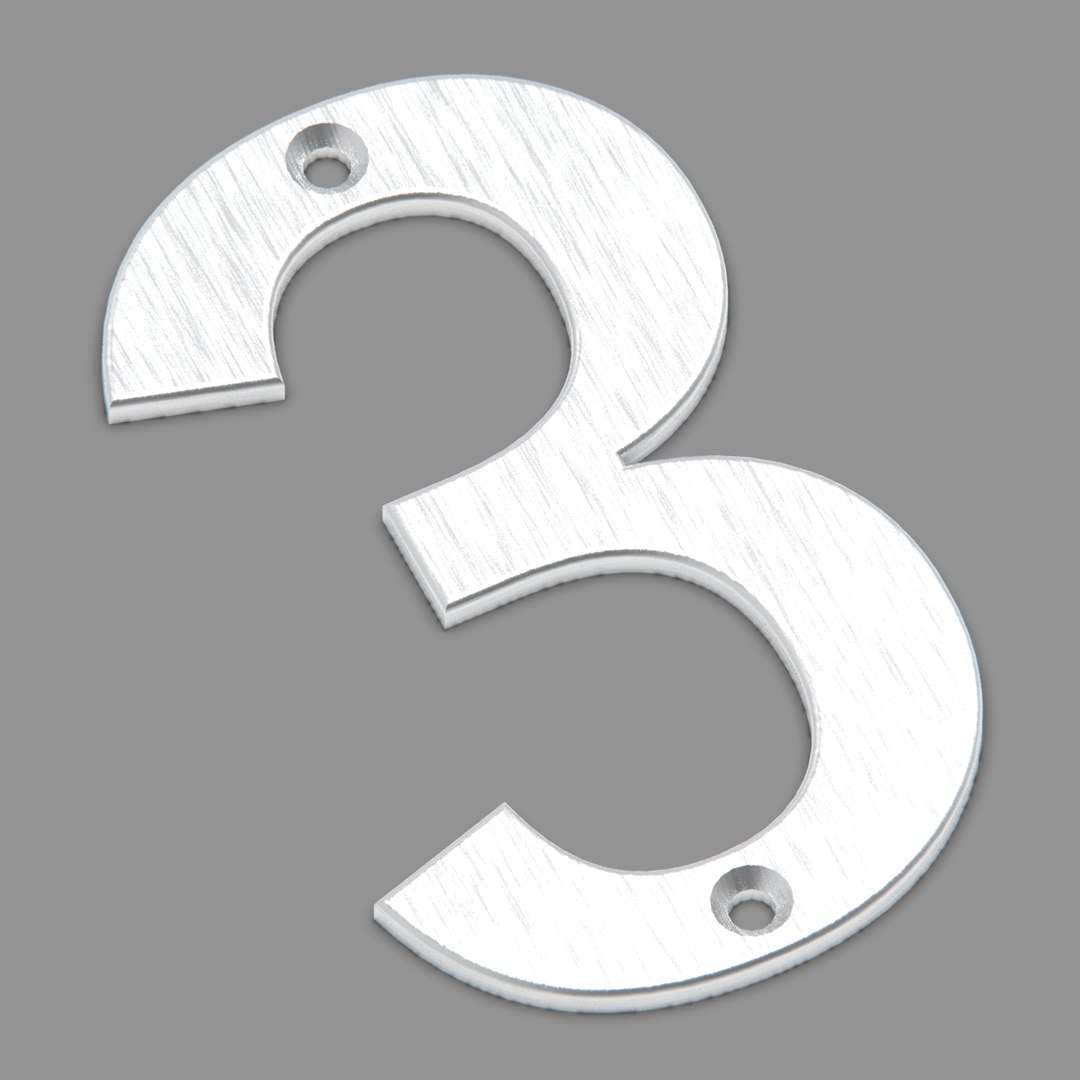 3D Model Number 3 - TurboSquid 2210946