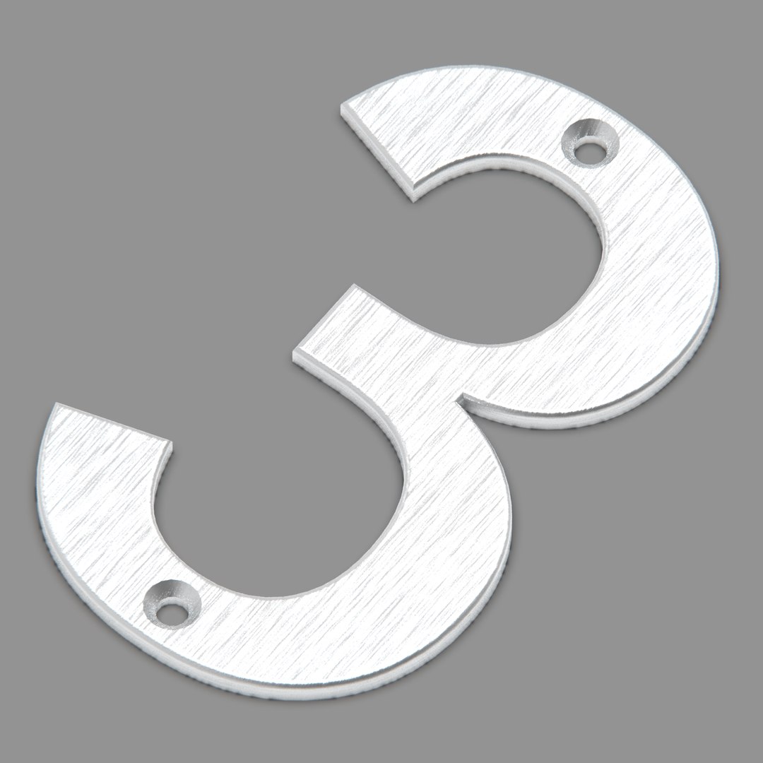 3D Model Number 3 - TurboSquid 2210946