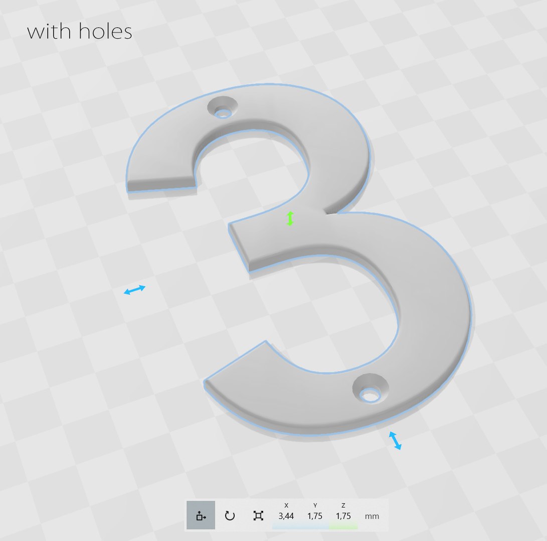 3D Model Number 3 - TurboSquid 2210946