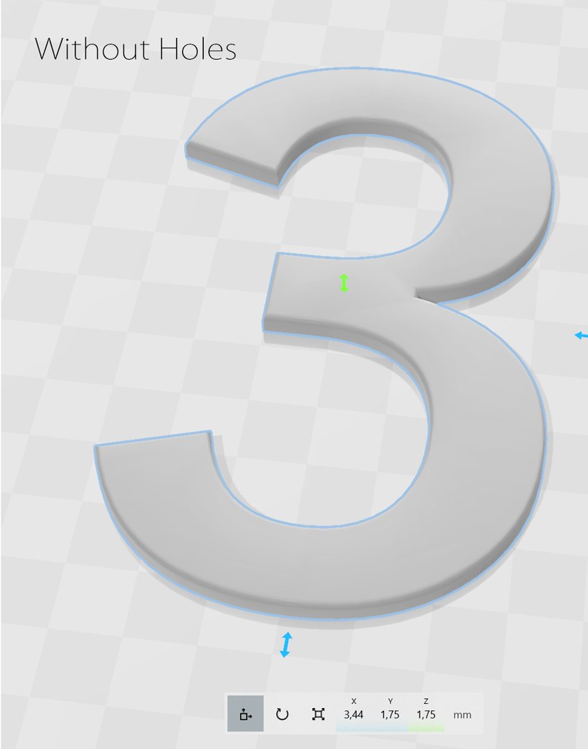 3D Model Number 3 - TurboSquid 2210946