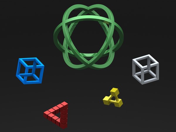 modelo 3d Objetos imposibles de MC Escher - TurboSquid 2176053