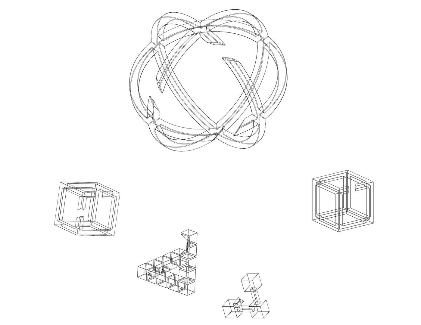 3D Impossible Objects By MC Escher - TurboSquid 2176053
