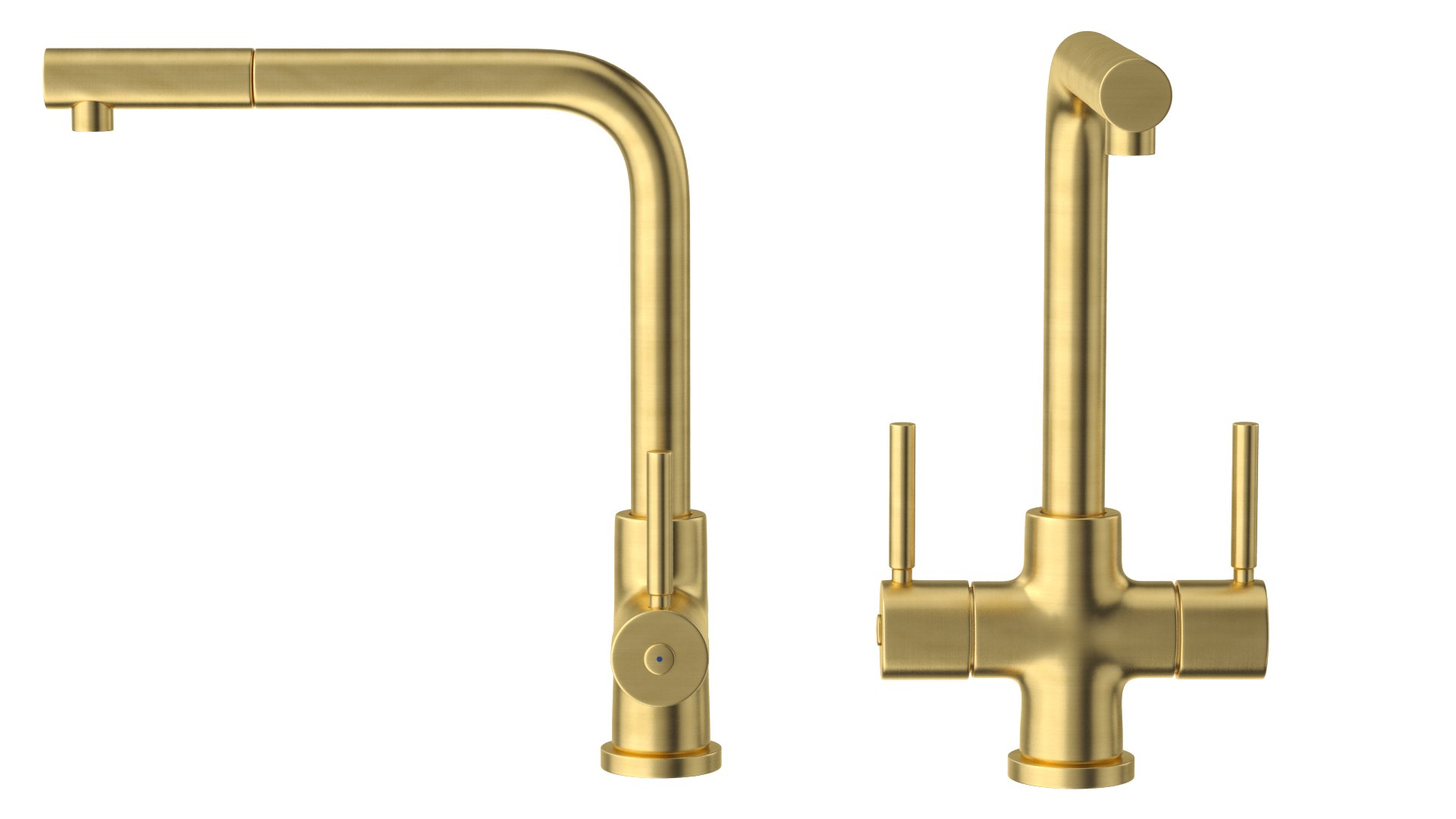 Angular Dual Lever Sink Mixer Tap Brass Model - TurboSquid 1724253