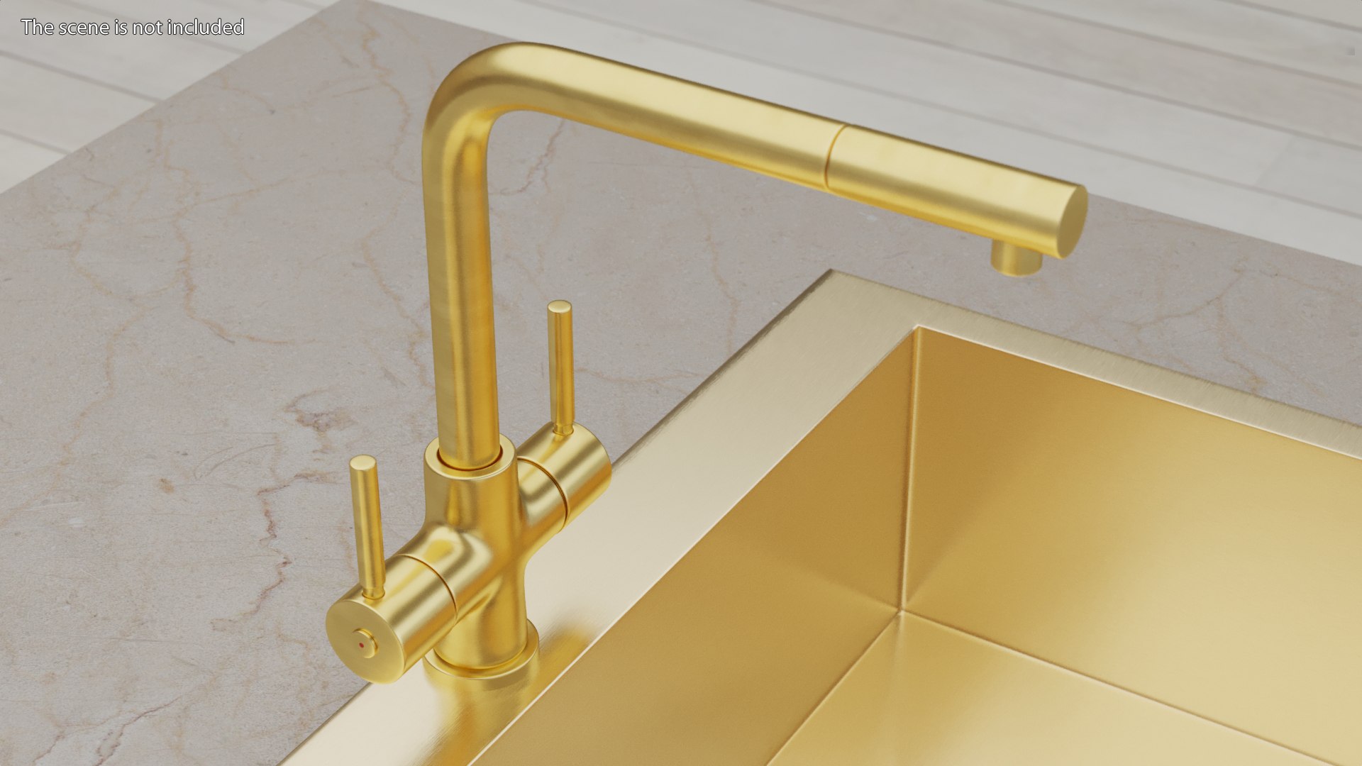 Angular Dual Lever Sink Mixer Tap Brass Model - TurboSquid 1724253