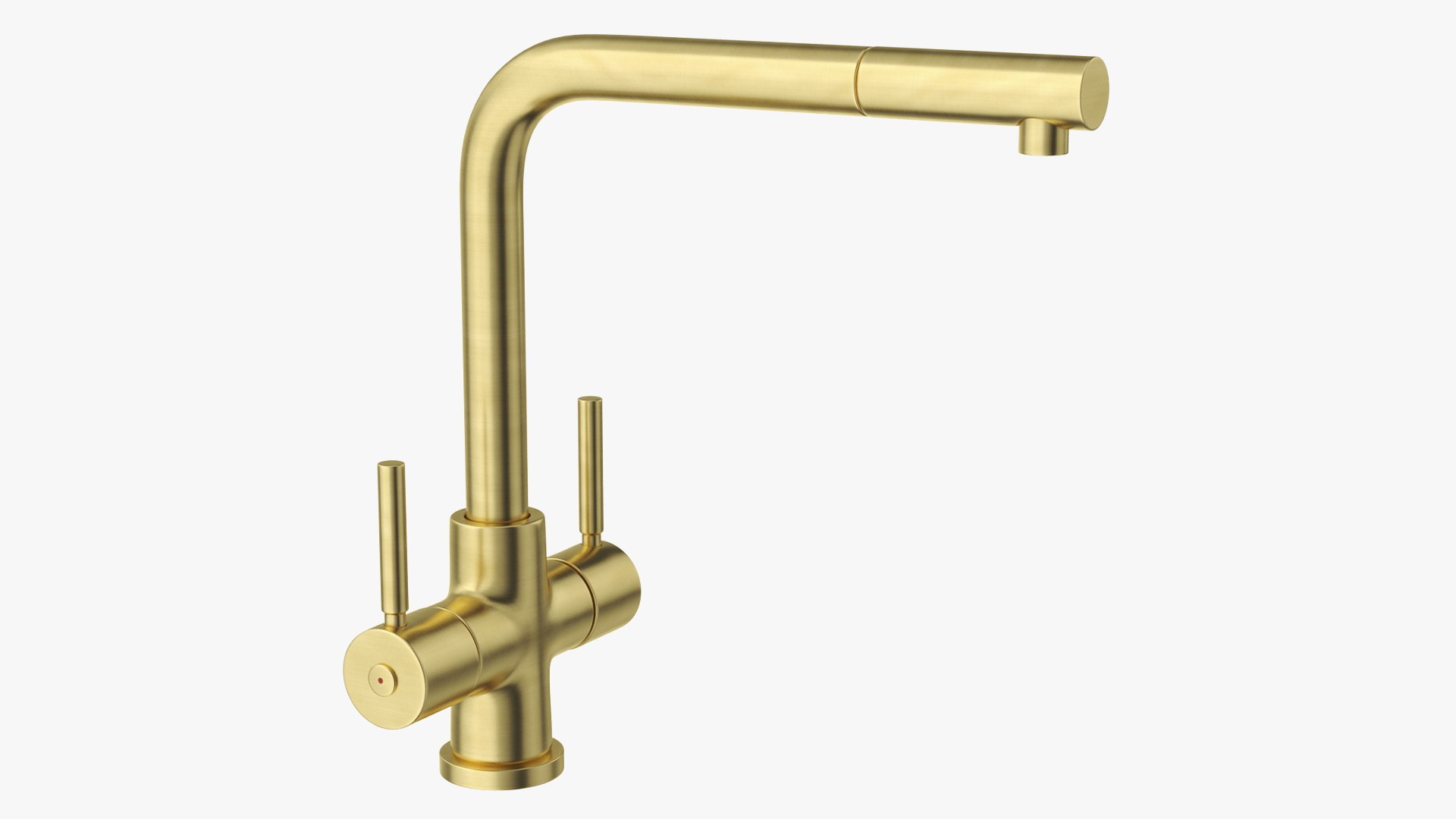 Angular Dual Lever Sink Mixer Tap Brass model - TurboSquid 1724253